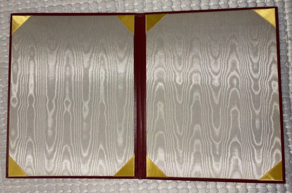 Marine Corps USMC Award Promotion Binder Hardcover Folder Ribbon ...