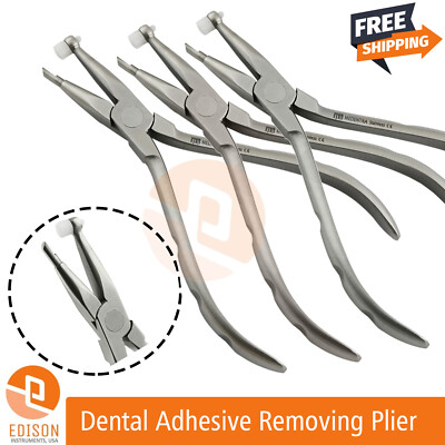 3Pcs Dental Orthodontic Adhesive Band Removal Plier Braces Bonding ...