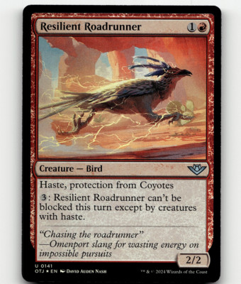 FOIL - MTG Resilient Roadrunner 141 - Outlaws of Thunder Junction | eBay
