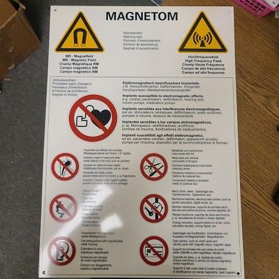 Large MRI Warning Signs - 17" x 24" | eBay