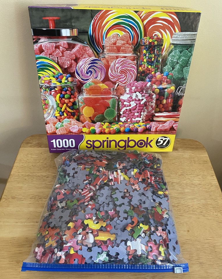 Springbok 1000 Piece Jigsaw Puzzle COMPLETE 24x30 Candy Galore ...