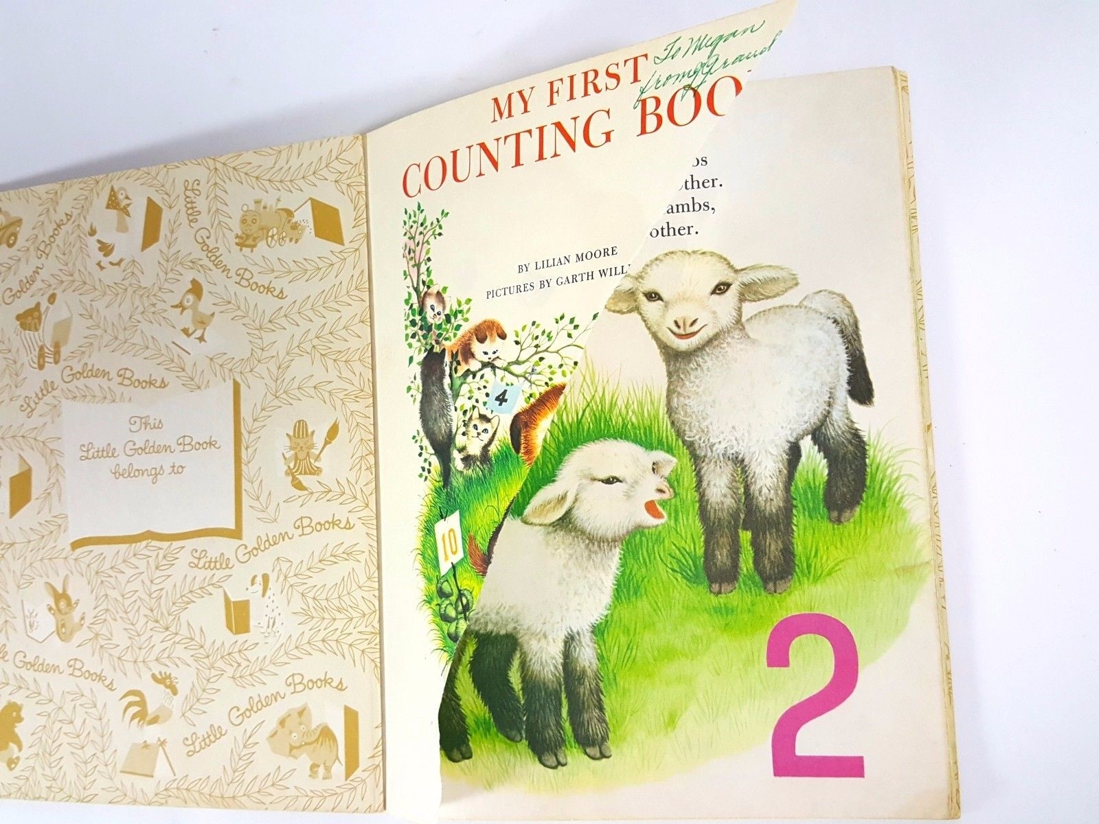 My First Counting Book ~ Vintage 1970's Children's Little Golden Book ...