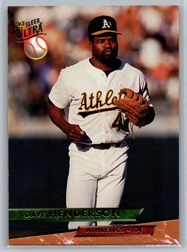 Dave Henderson 1993 Ultra BASEBALL #608 Oakland Athletics | eBay