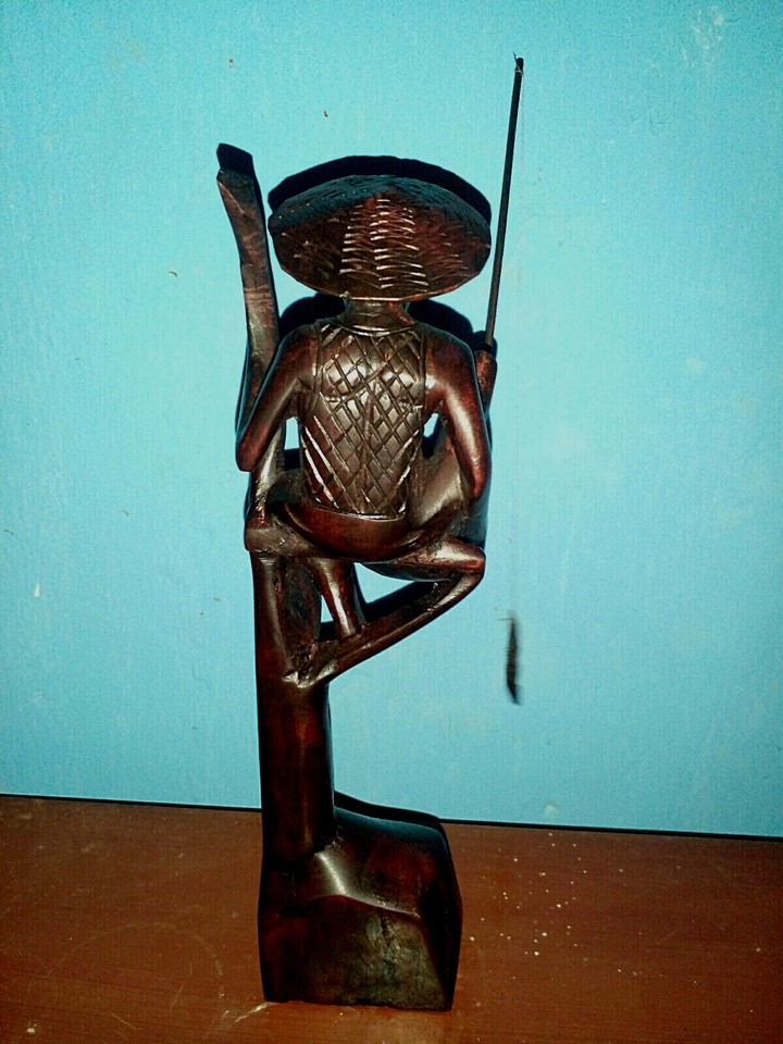 Home Decor Lucky Statue Gift Wood carvings Wooden statues Free shipping ...