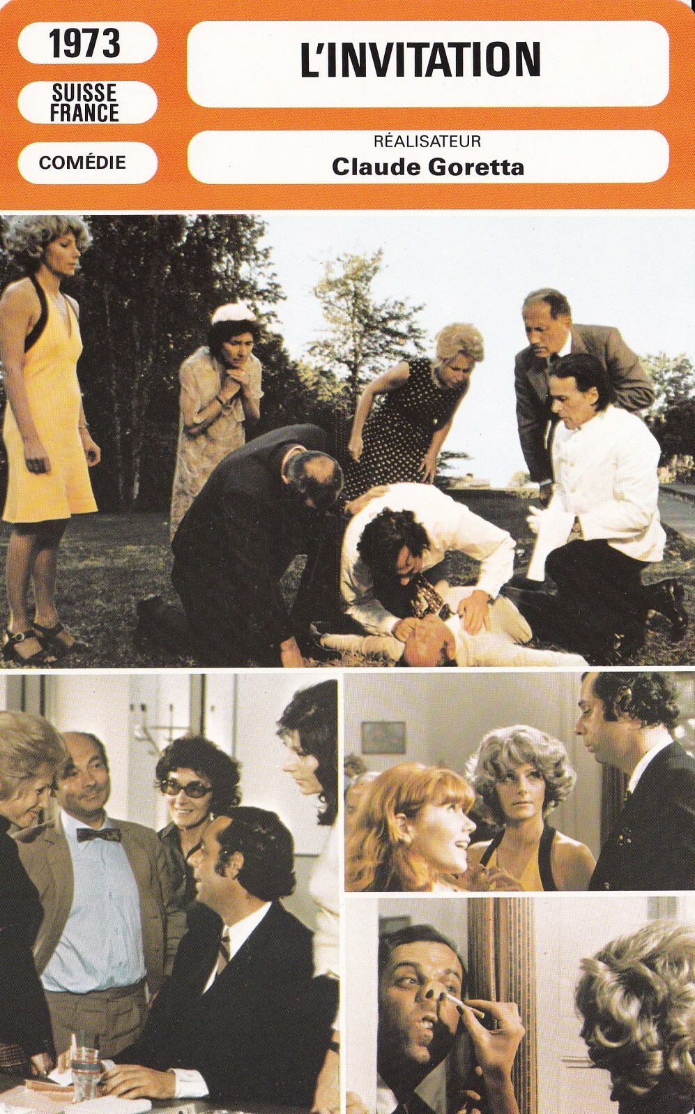 Fiche Cinéma - CLAUDE GORETTA - INVITATION (L') - 1973 | eBay