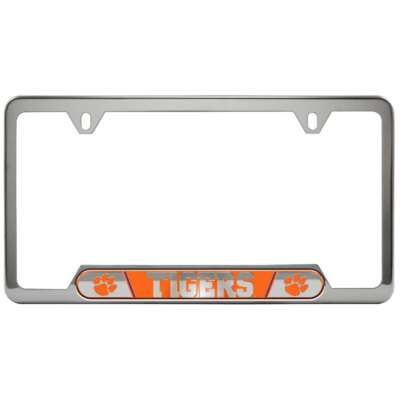 Clemson Tigers Stainless Steel License Plate Frame | eBay