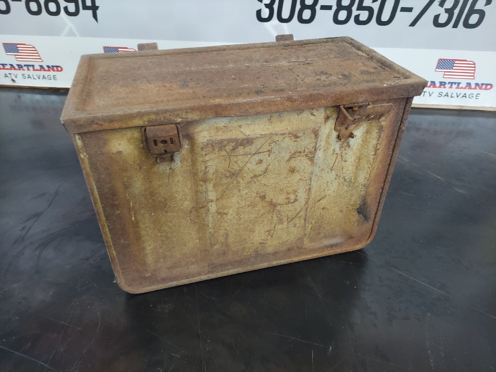 US WW2 Era Ammunition Ammo Box Can Side Latch Flaming Bomb Modern Mfg 1 ...