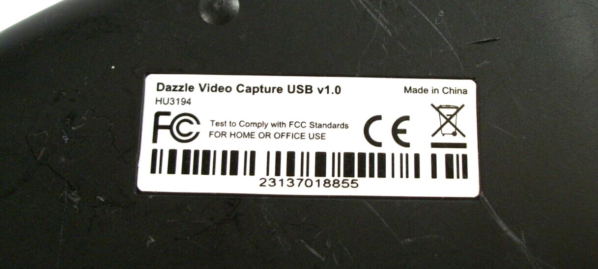 Dazzle Video Capture Device USB 1.0 HU3194 for sale online | eBay