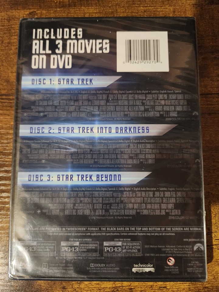 Star Trek: 3-Movie Collection (DVD) NEW 32429292704| eBay