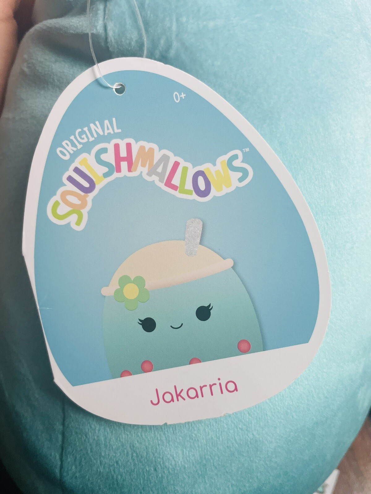 NEW Squishmallow Official Kellytoy Plush Jakarria the Aqua Blue Boba ...
