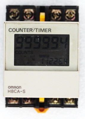 OMRON MODEL H8CA-SDL INDUSTRIAL ELECTRONIC COUNTER / TIMER CALCULATOR ...
