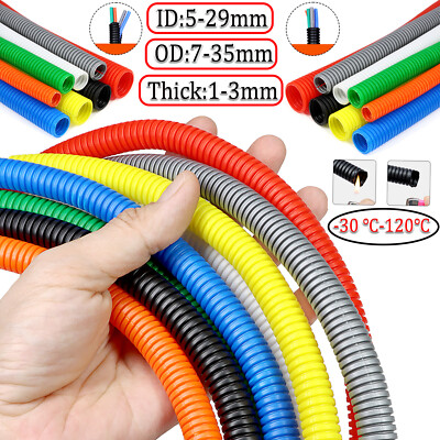 Split Wire Loom Conduit Flex Tubing Automotive Wire Protector Harness ...