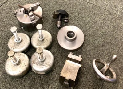 MYFORD LATHE CHUCK TOOL POST REAR TOOLPOST MOUNTING FEET HANDWHEEL JOB ...