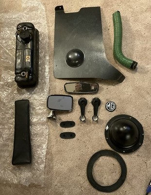 MGB - Engine Valve Cover Assorted Lot Miscellaneous Side Mirrors , Hose ...