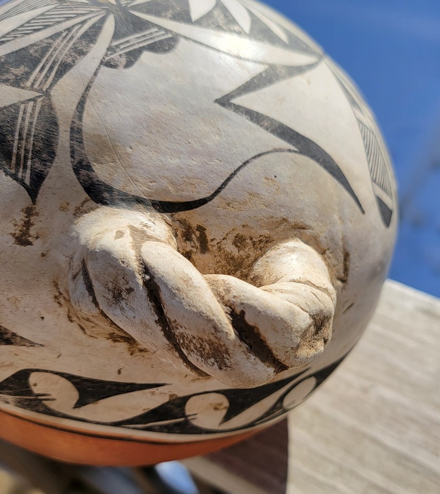 Outstanding Old Acoma Pueblo Native American Pottery Canteen | eBay