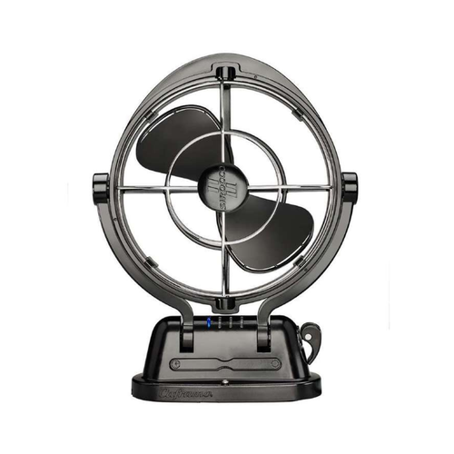 Sirocco II FAN Caframo 3 Speed 360° 12/24 Volt Black QUIET Low Amp ...