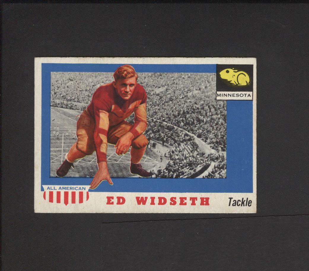 1955 Topps Football All American #48 Edwin Widseth Minnesota NO Creases ...