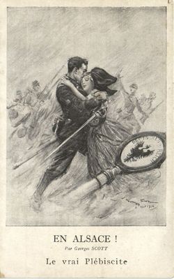 CPA Le Vrai Plébiscite G. SCOTT - En Alsace! (307743) | eBay