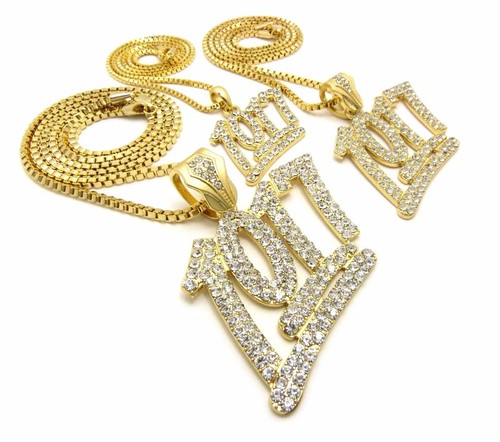 Hip Hop Iced 3pcs of 1017 Pendant & 20",24",30" Box Chain 3 Fashion ...