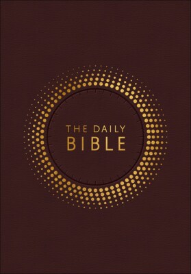 NIV The Daily Bible In Chronological Order-Burgundy Milano Softone ...