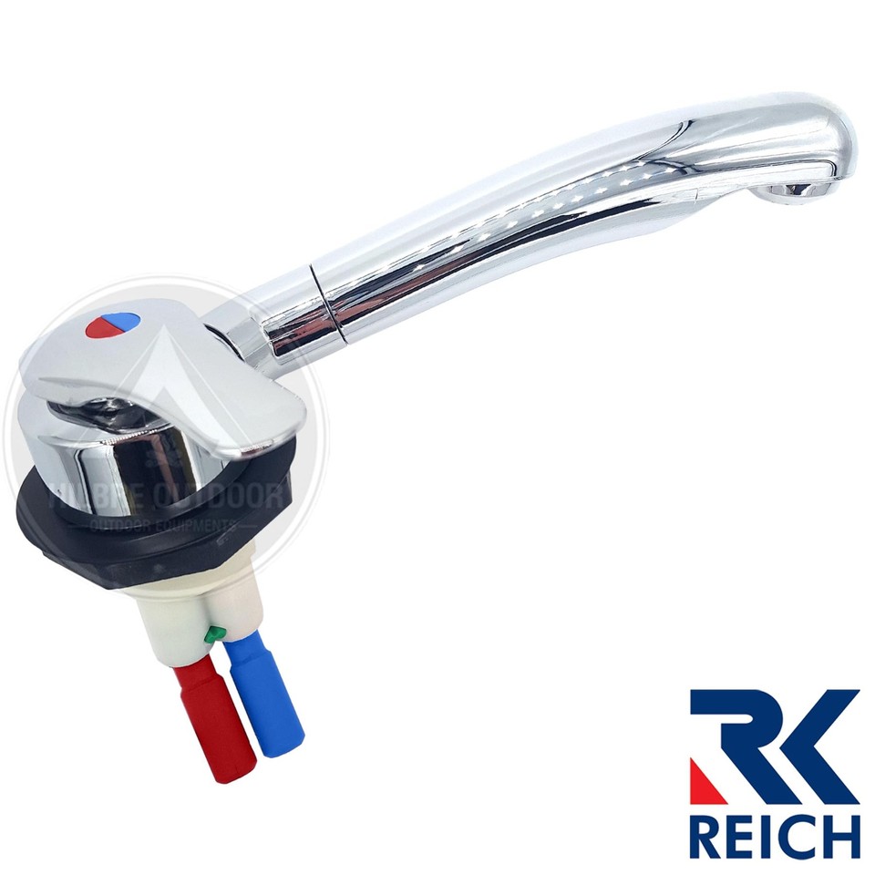 REICH CARAVAN MIXER TAP R/H CHROME SINGLE LEVER TWIST 45 DEGREE ...