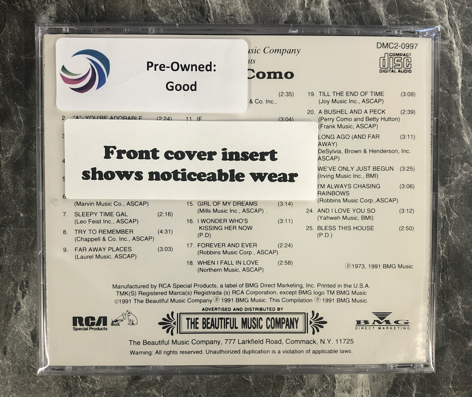 Pre-Owned: Perry Como Invites You To Dream Along With Me [CD Music ...
