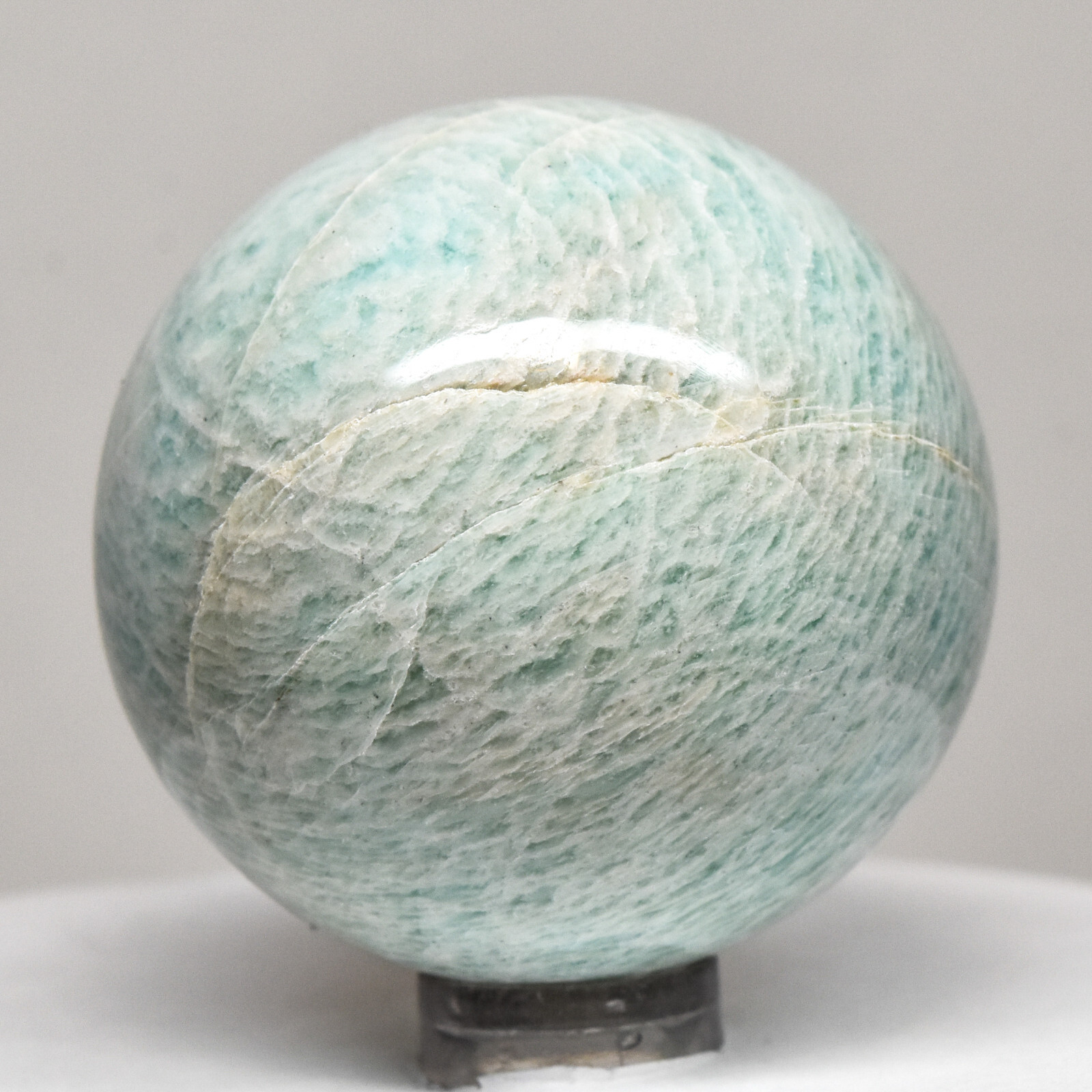 46mm Green Amazonite Sphere Natural Feldspar Mineral Fluorescent Crystal - India | eBay