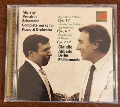 Schumann Op 54 92 134, Perahia Abbado Berliner Philharmoniker 1997 NEW ...