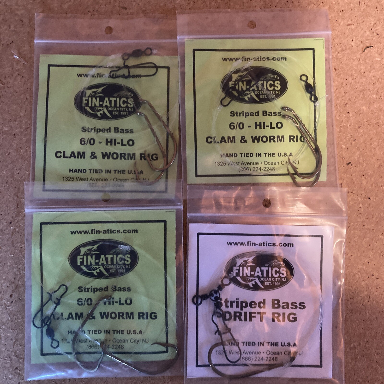 Striped Bass Fishing Rig Hi-Low And Drift Rig 4 Pack | eBay