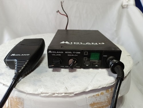 Midland CB 2-WAY Radio Model 77-099 W/ Microphone MIC ~POWERS ON | eBay