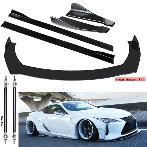 For Lexus LC500 500h Front Rear Bumper Lip Spoiler Body Kit Splitter ...