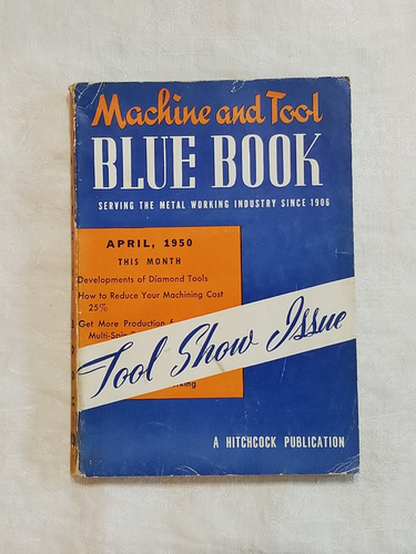 1950 Machine and Tool Blue Book Hitchcock Publications | eBay