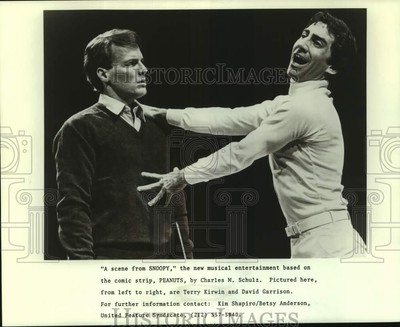 1983 Press Photo Terry Kirwin and David Garrison in "A scene from ...