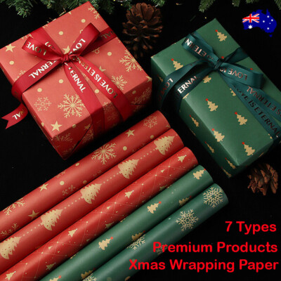 Christmas Wrapping Paper Gift Box Wrapping Holiday Xmas Packing Home ...