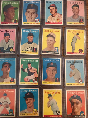 Bob Schmidt 1958 Topps Baseball Card (Sale Is For Card In Title) (6820 ...