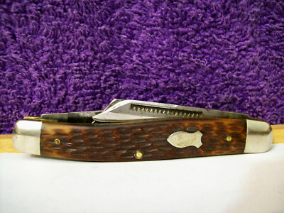 SCHRAGE WALDEN STOCKMAN KNIFE NO CASE 1950'S USED COLLECTOR WALDEN | eBay