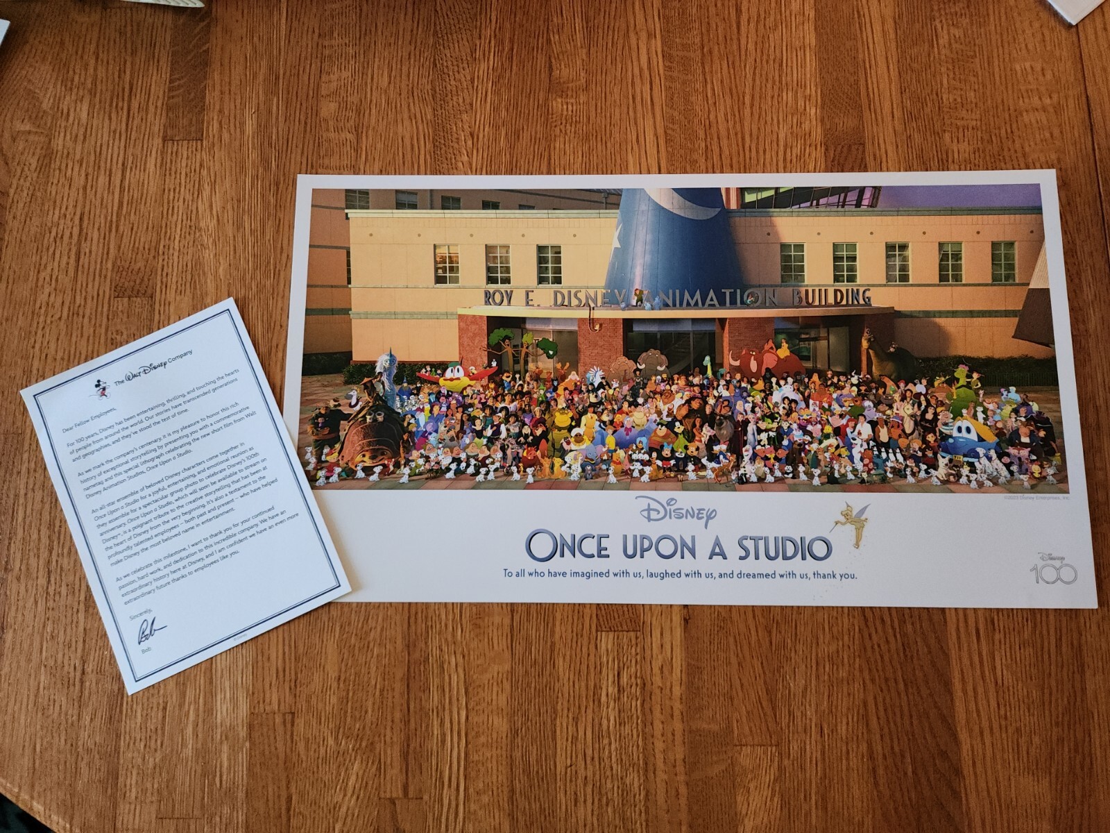 NEW Disney 100 "Once Upon A Studio" Lithograph Print Animation Photo ...