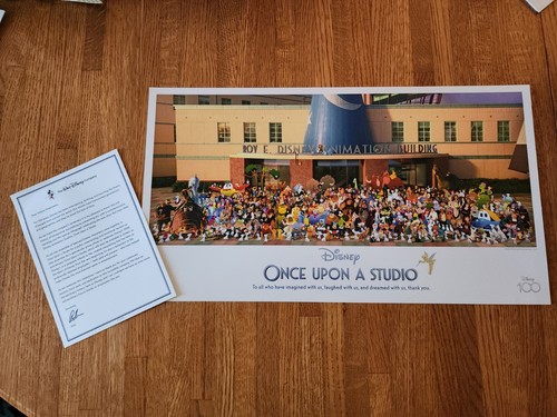 NEW Disney 100 "Once Upon A Studio" Lithograph Print Animation Photo ...