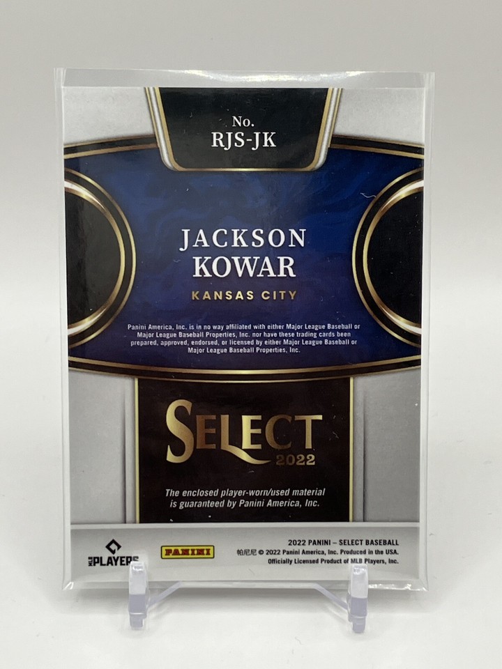 2022 Panini Select Jackson Kowar RC Jumbo Jersey Relic RJS-JK KC Royals | eBay