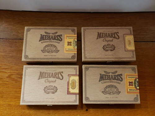Lot of 4 Mehari’s Agio Cigar Wooden Boxes Box, Empty | eBay