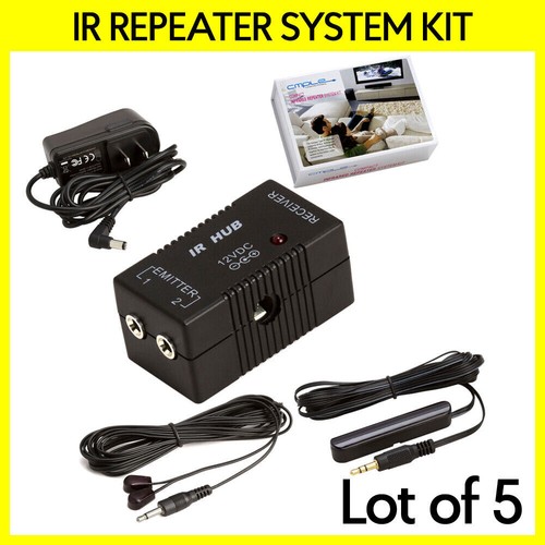 5 Pack IR Signal Extender System Infrared Repeater 2 Emitters + 1 ...