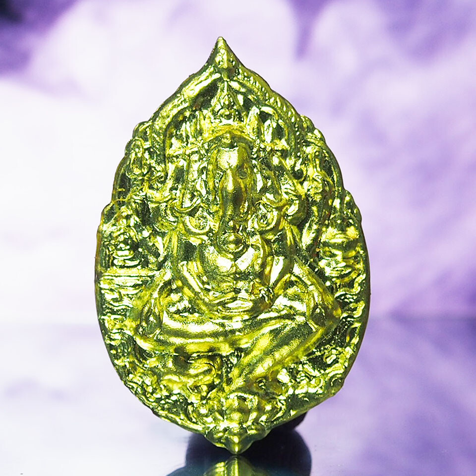 Thai Amulet Pendant Ganesha Phra Rahoo Magic Powder Blue TriBhumi 2559 ...