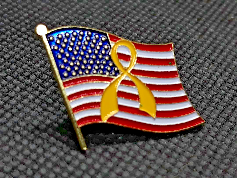 Vtg American Flag US SUPPORT OUR Troops Ribbon Lapel Pin | eBay UK