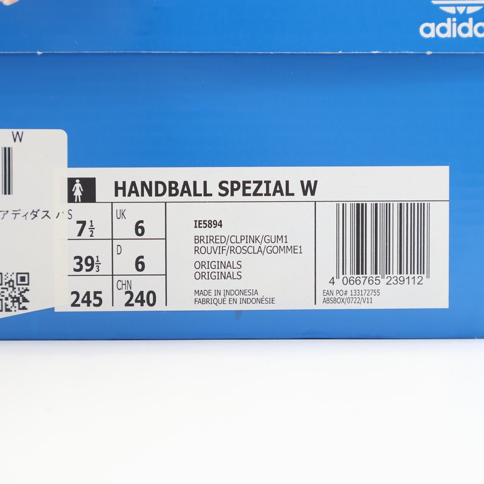 IE5894 adidas Originals Handball Spezial Bright Red Clear Pink Gum ...