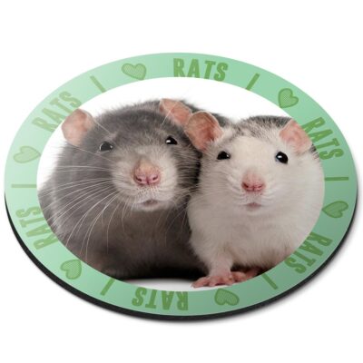 Round Mouse Mat I Love Rats Helmet Animal Rat Rodent #57970 | eBay ...