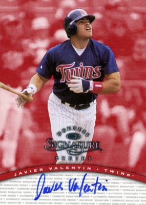 Javier Valentin 1997 Donruss Signature Series Certified On Card ...