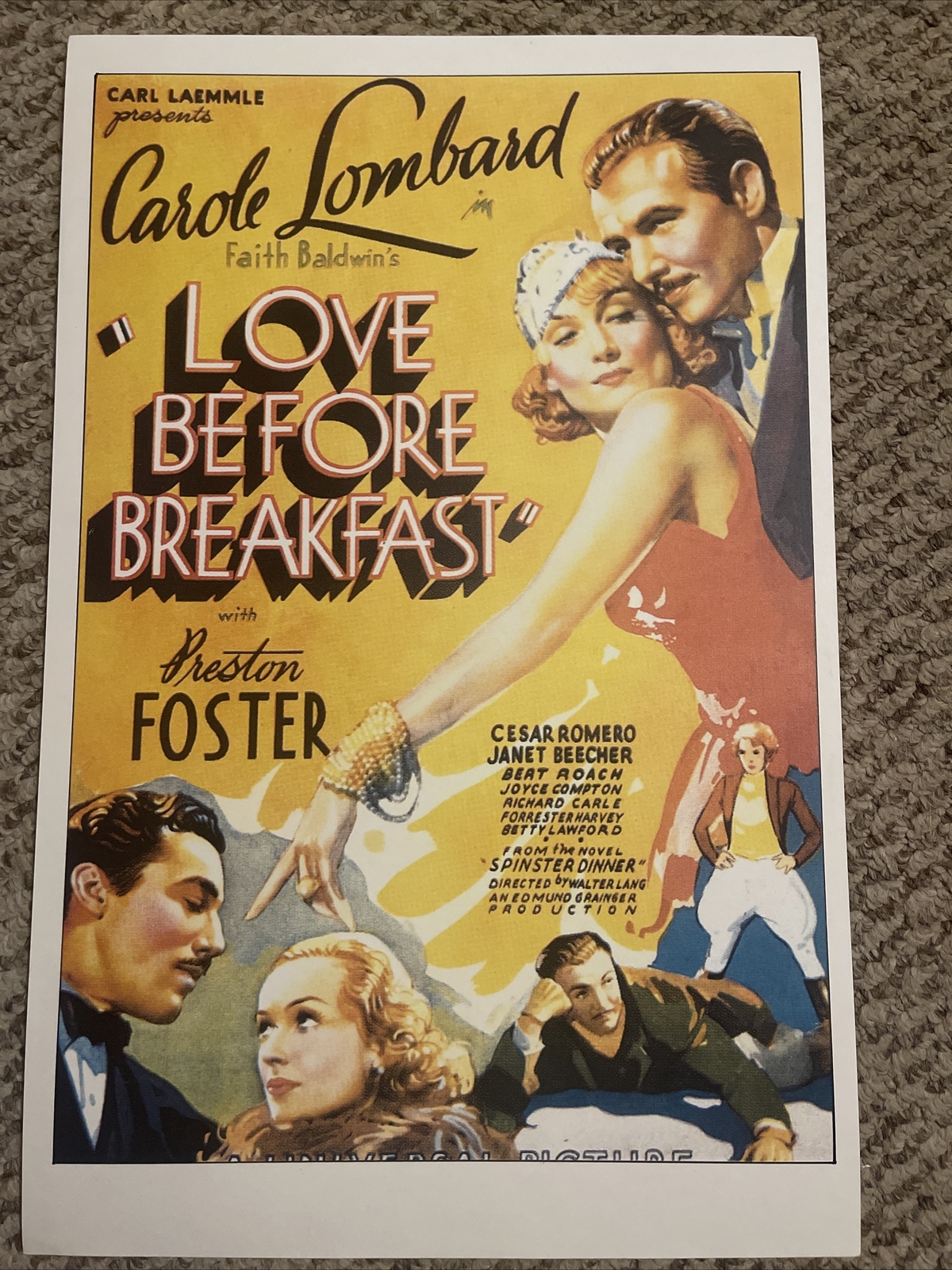Love Before Breakfast Carole Lombard Preston Foster Poster 11 x 17 (61 ...