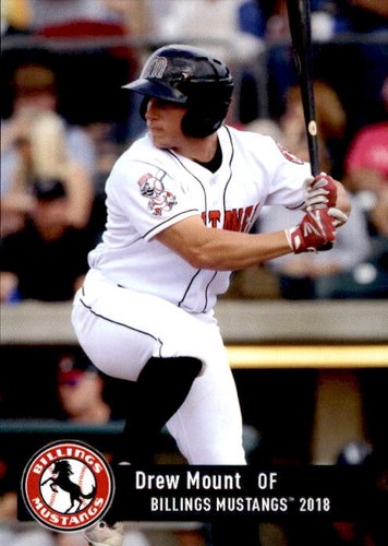 2018 Billings Mustangs Grandstand #24 Drew Mount Santa Clara California ...