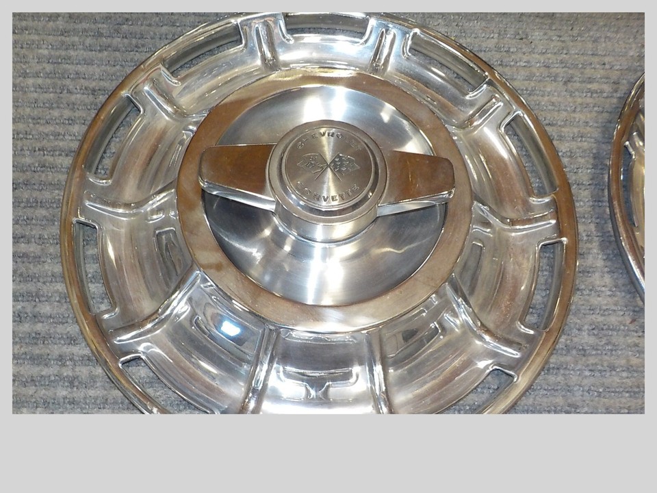 Original 1958 - 1962 Corvette Wheel Covers With Spinners | eBay