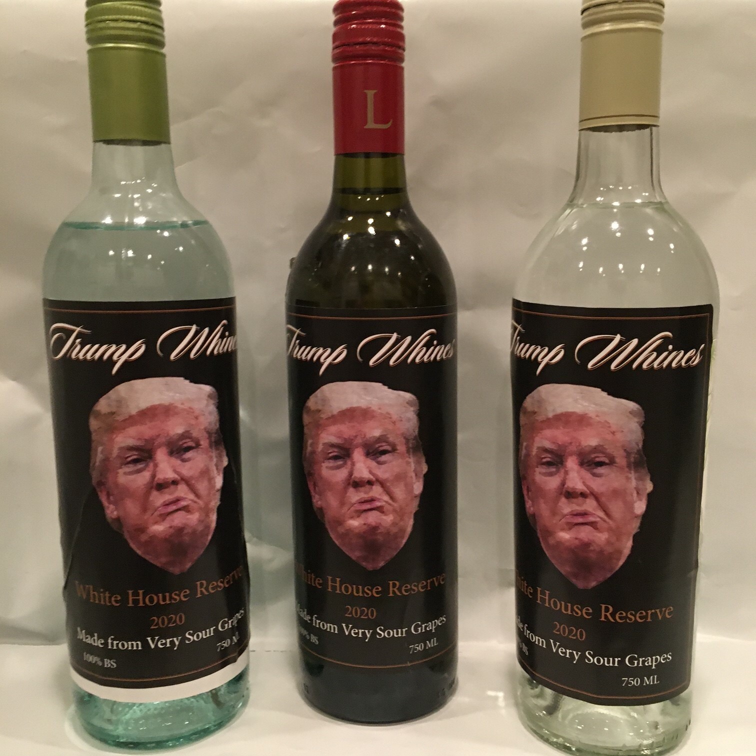 Trump Whine labels – Two (2) Each -4½ x 6” Self Adhesive- Sour Grapes ...